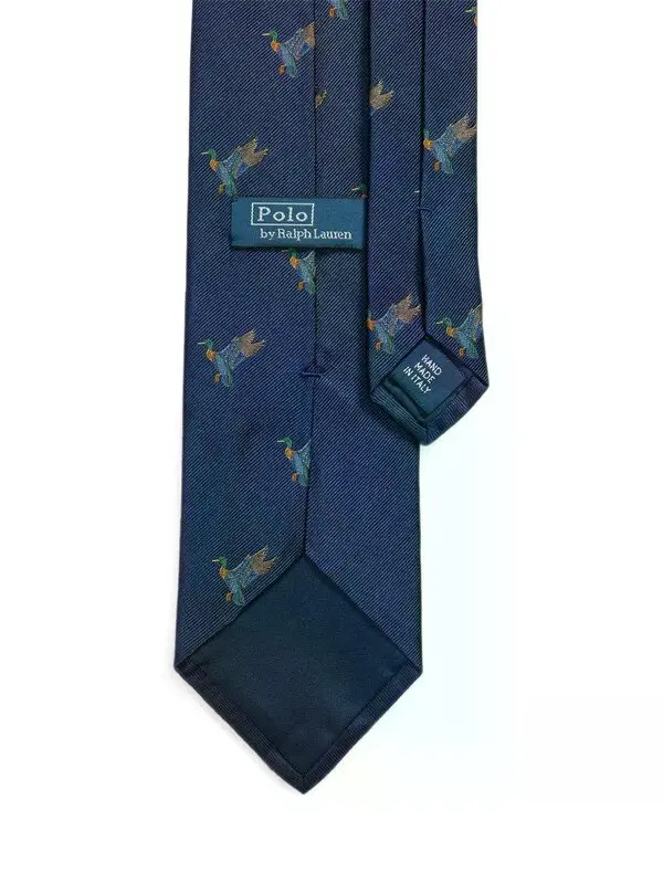 Polo Ralph Lauren Graduate Mallard Silk Neck Tie - Blue