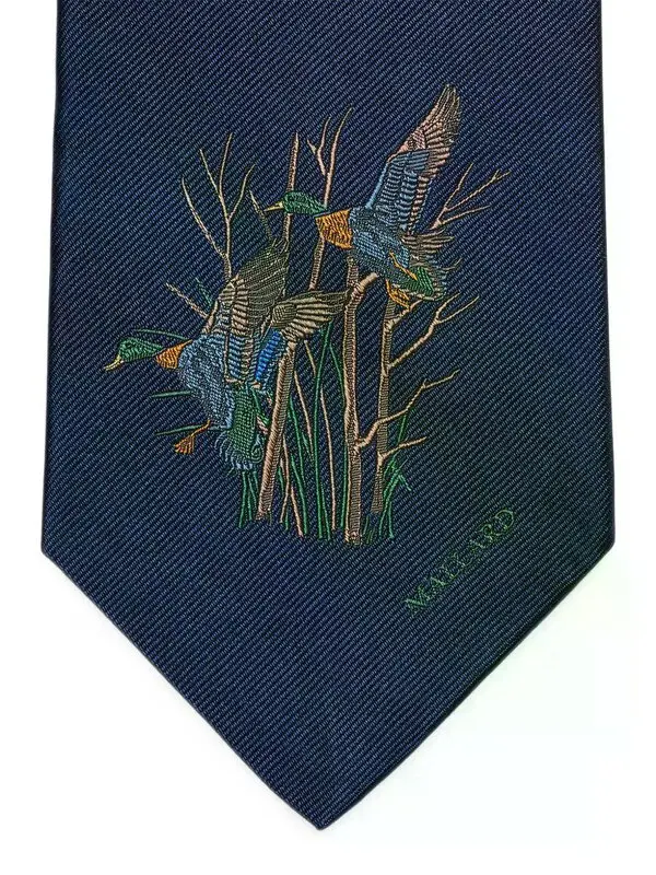 Polo Ralph Lauren Graduate Mallard Silk Neck Tie - Blue