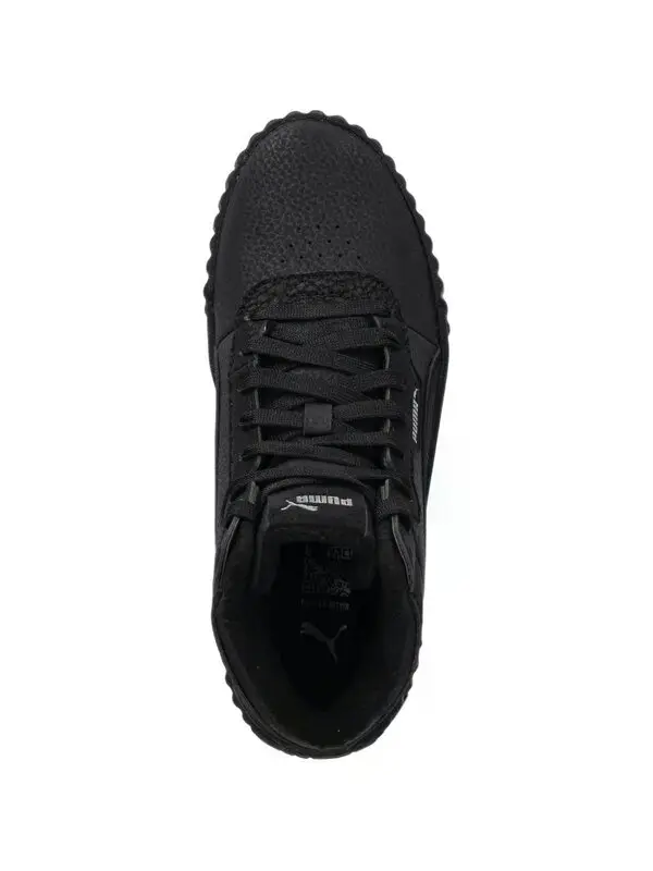 PUMA Carina 3.0 Mid Textured High-top Sneakers - Black
