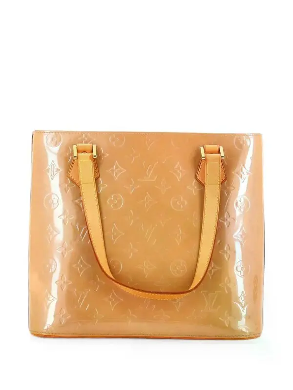 LOUIS VUITTON Houston Handbag Monogram Vernis Tote Bag - Neutrals