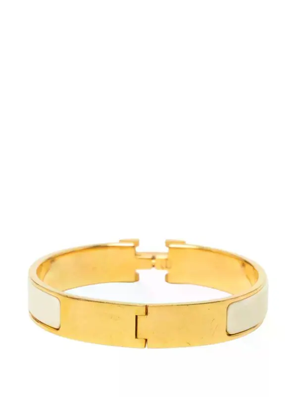 Hermès 2000-2020 Narrow Enamel Clic H Bracelet Pm Costume Bracelet