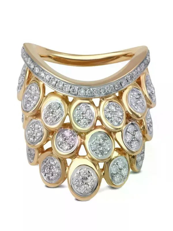 RAINBOW K Blossom Pave Diamond Ring