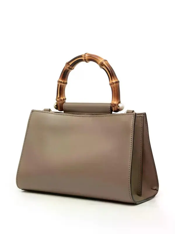 Gucci 2000-2015 Mini Calfskin Web Bamboo Nymphaea Satchel