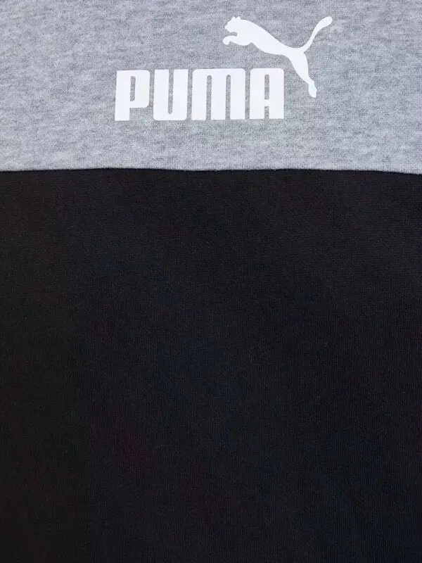 PUMA Logo-print Colour-block Hoodie