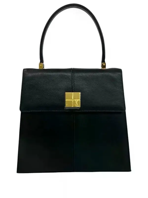 Saint Laurent 1980-1990 Leather Handbag - Black