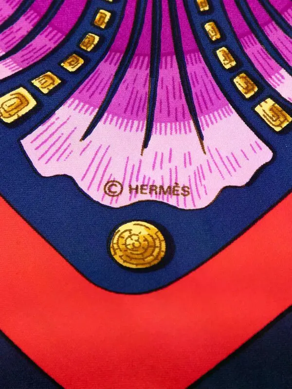 Hermès 1980-2000 Cheval Turc Silk Scarf 90 Scarves