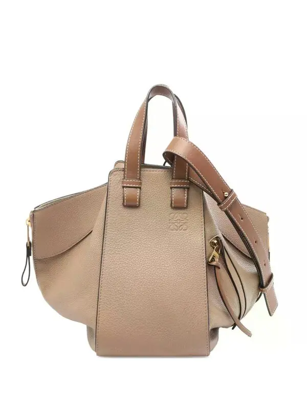 Loewe 2010-2026 Small Leather Hammock Bag Satchel - Neutrals
