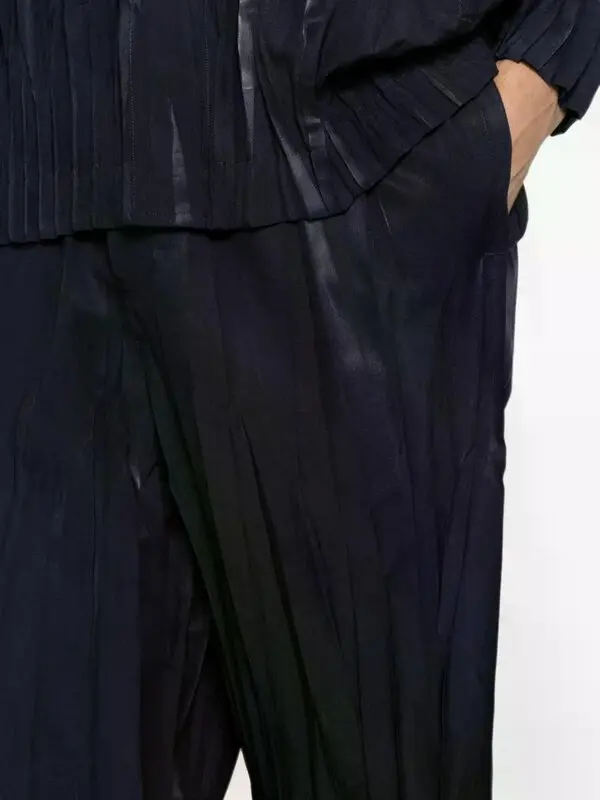 Issey Miyake Pleated-design Trousers