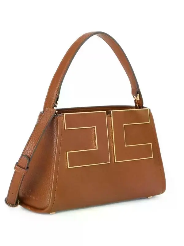Elisabetta Franchi Handbag With Logo - Brown