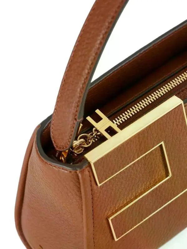 Elisabetta Franchi Handbag With Logo - Brown