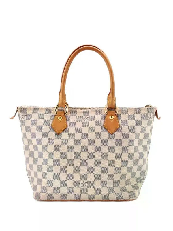 LOUIS VUITTON Saleya Handbag Damier Pm Tote Bag - White