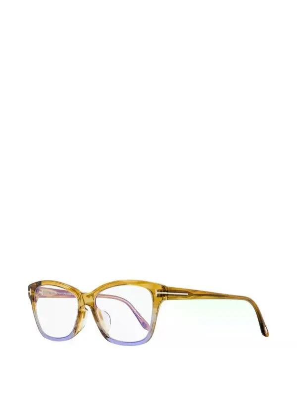 TOM FORD T-logo Rectangular Frame Glasses
