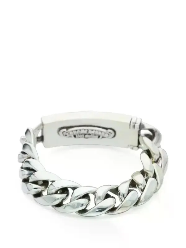 Chrome Hearts Dagger Id Classic Link Bracelet - Silver