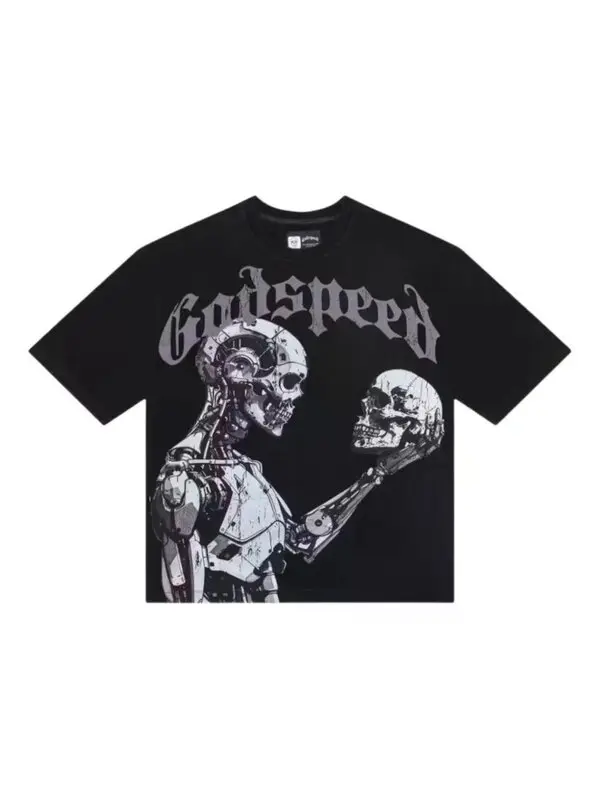 GODSPEED Mankind Vs Ai Iii Graphic-print T-shirt - Black