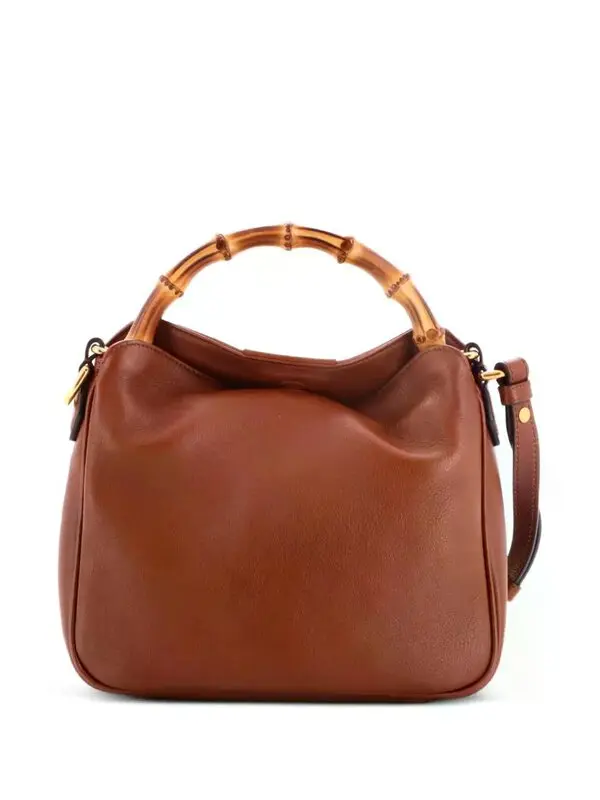 Gucci Diana Nm Bamboo Leather Small Tote Bag - Brown