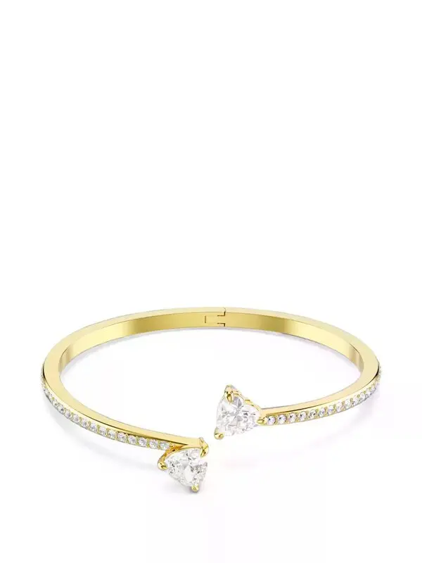 SWAROVSKI Mesmera Crystal-embellished Heart Bangle - Gold