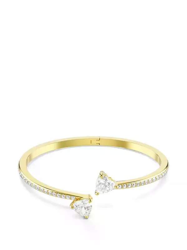 SWAROVSKI Mesmera Crystal-embellished Heart Bangle - Gold