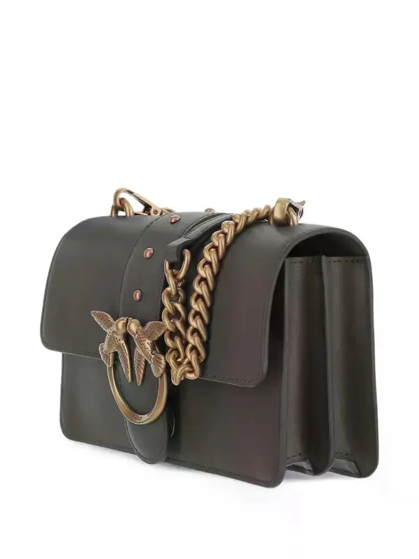 Pinko Love One Mini Studded Leather Shoulder Bag