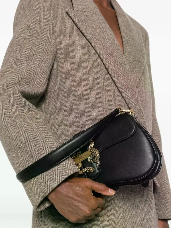 Just Cavalli Snake-plaque Shoulder Bag
