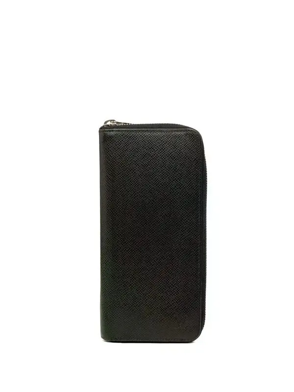 LOUIS VUITTON 2012 Taiga Zippy Vertical Wallet Long Wallets - Black