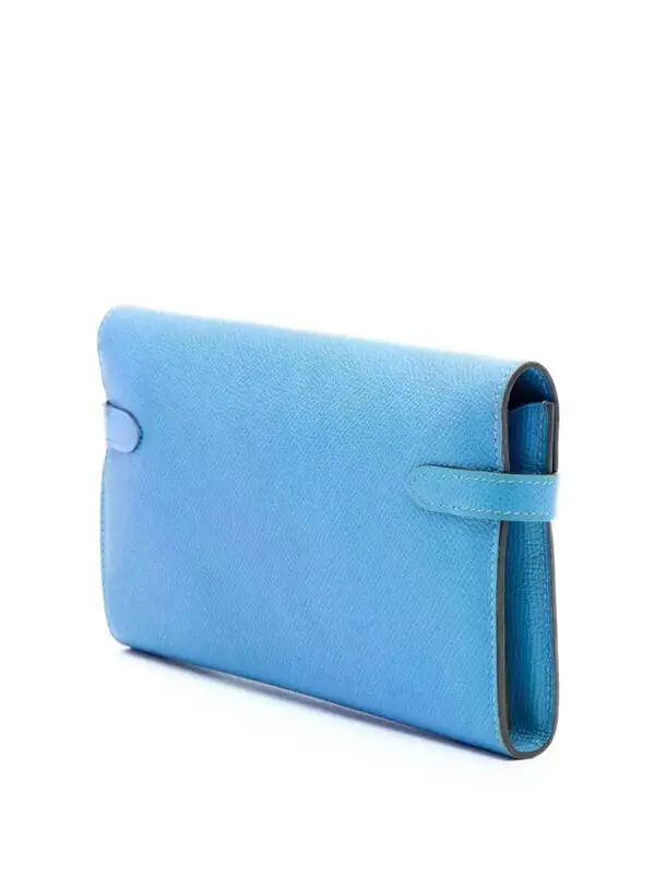 Hermès 2015 Epsom Kelly Longue Wallet Long Wallets - Blue