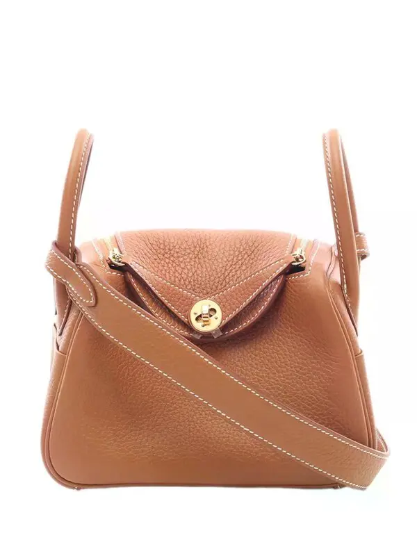 Hermès 2026 Mini Clemence Lindy 20 Satchel - Brown