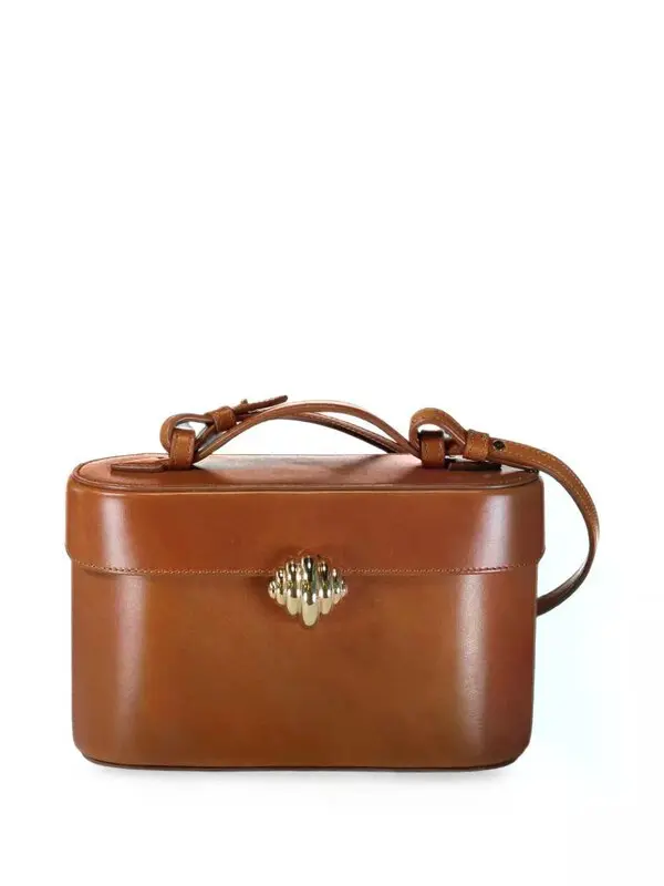AQUAZZURA Belgravia Vanity Shoulder Bag - Brown