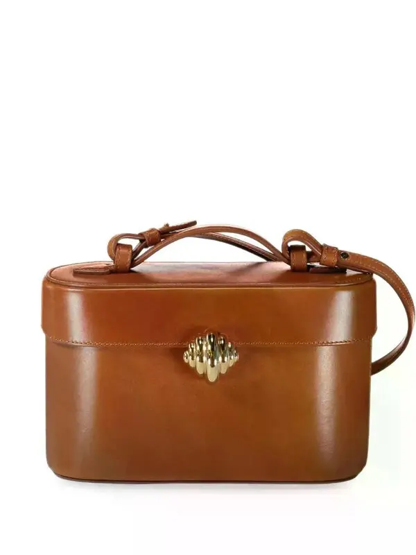 AQUAZZURA Belgravia Vanity Shoulder Bag - Brown