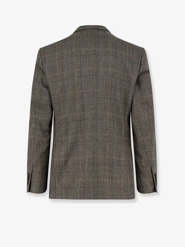 LARDINI Prince Of Wales Wool Blazer