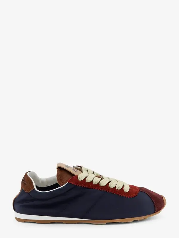 Miu Miu Nylon And Suede Low-top Sneakers - Blue