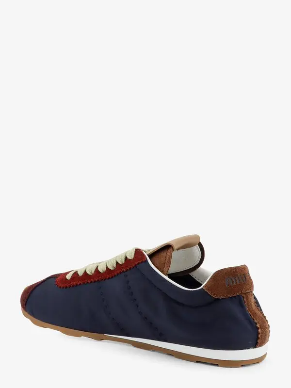 Miu Miu Nylon And Suede Low-top Sneakers