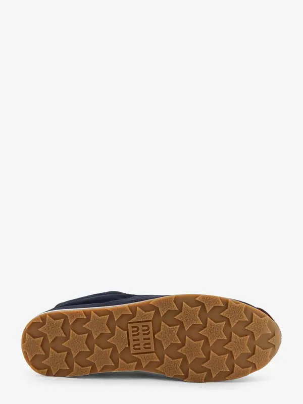 Miu Miu Nylon And Suede Low-top Sneakers