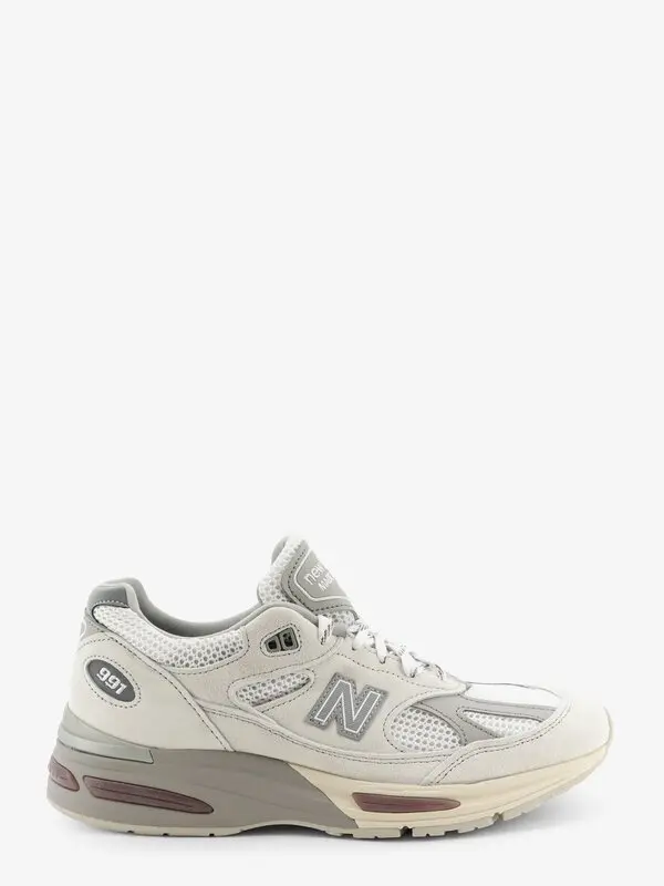 NEW BALANCE U991 Mesh And Suede Sneakers - Grey
