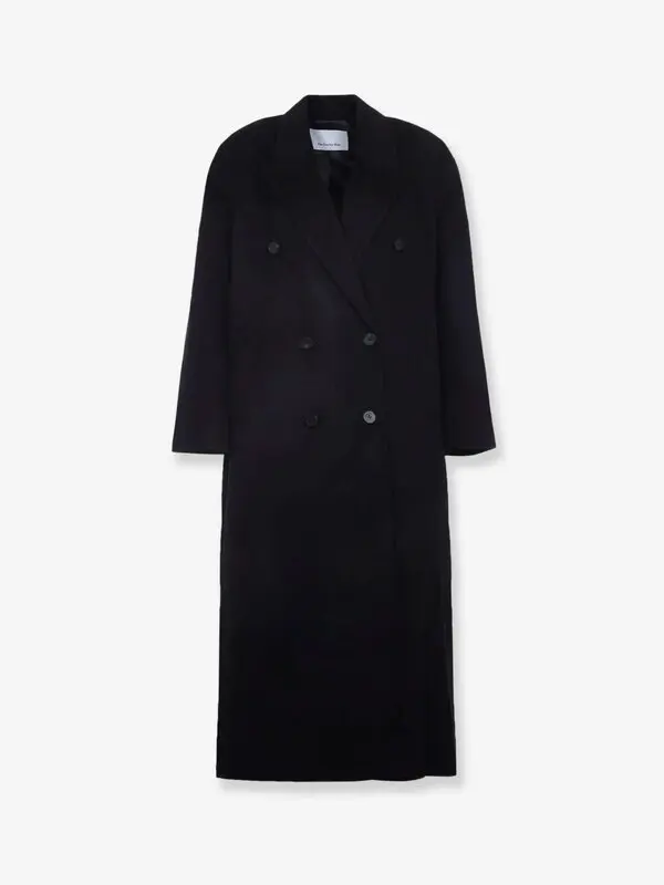 THE FRANKIE SHOP Gaia Wool Blend Coat - Black
