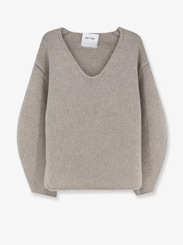 Soft Goat Cashmere Sweater - Grey