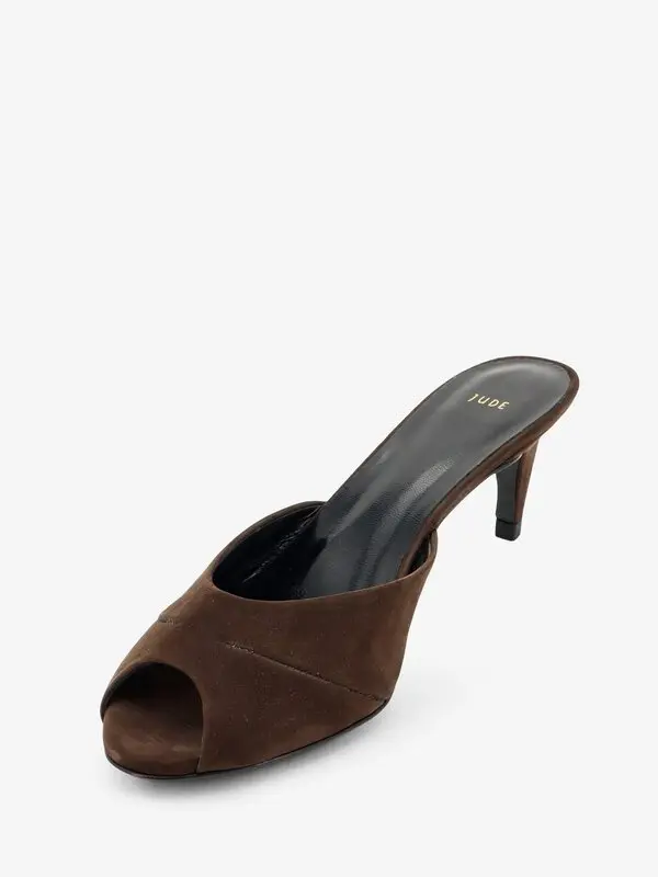 JUDE Suede Cave Mule Sandals