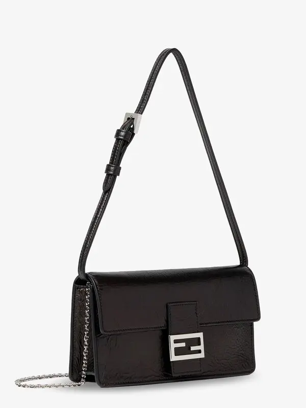 Fendi Wallet On Chain Tube Leather Crossbody Bag