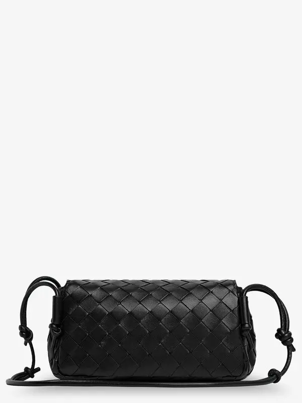 Bottega Veneta Notturno Clutch Bag With Leather Shoulder Strap