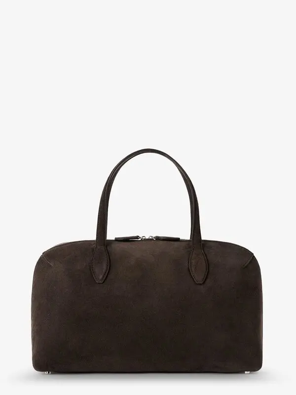 TOTEME Suede Top Handle Bag With Adjustable Shoulder Strap