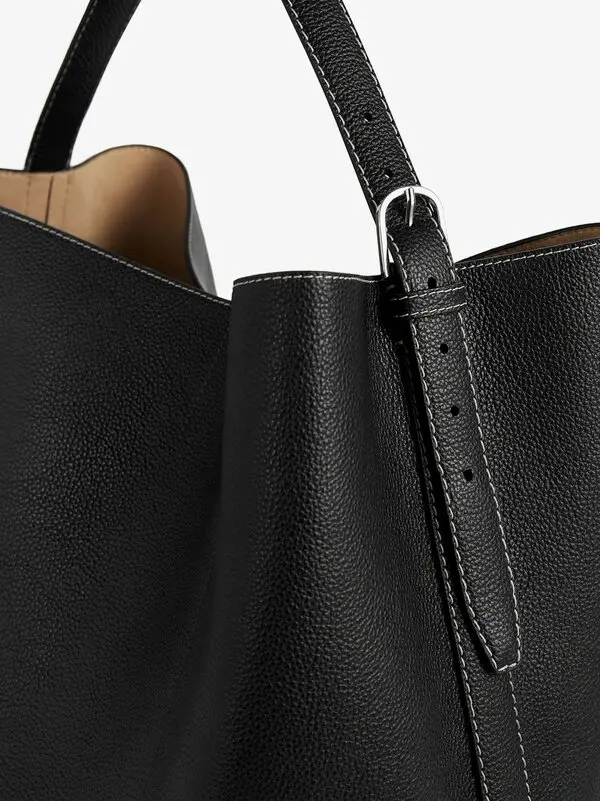 TOTEME Belted Leather Tote Shoulder Bag