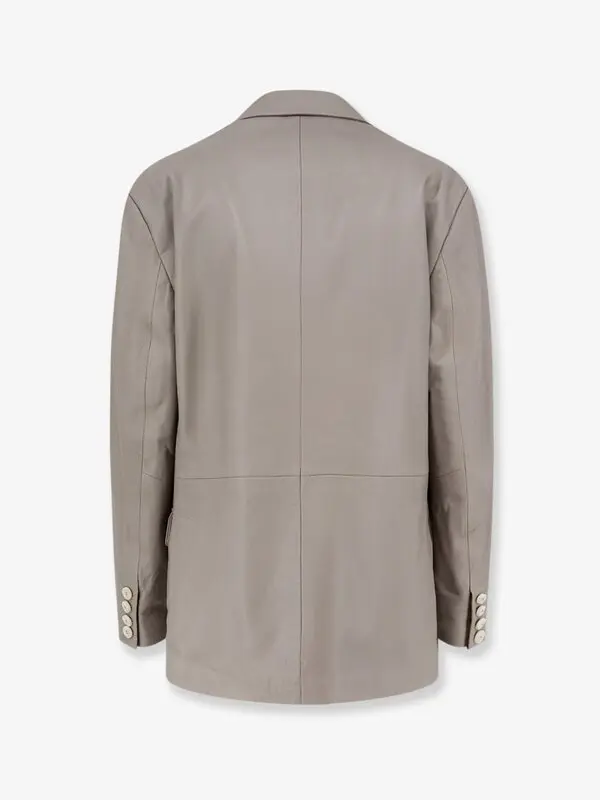 ALYSI Leather Blazer