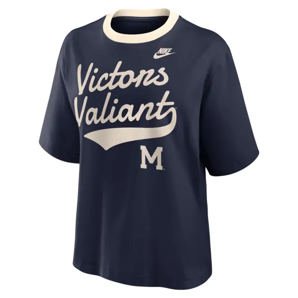 Nike Michigan Legacy Fight Song Boxy College T-shirt - Blue
