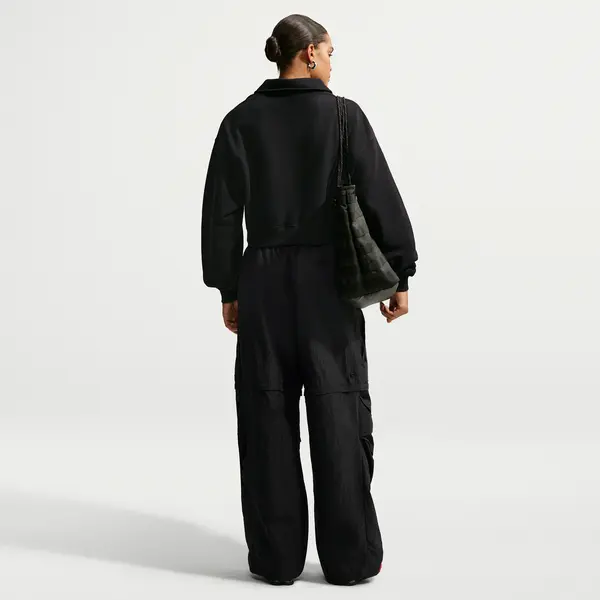 Nike Studio Fleece Medium Weight Oversized Cropped Polo