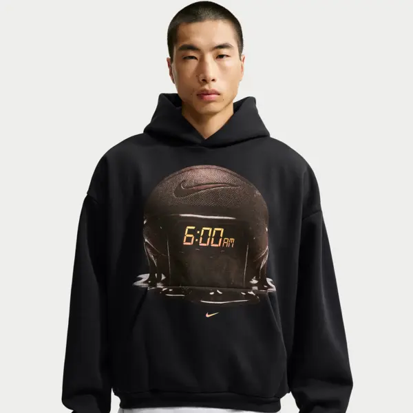 Nike Standard Issue Brushed Pullover Basketball Hoodie - Black
