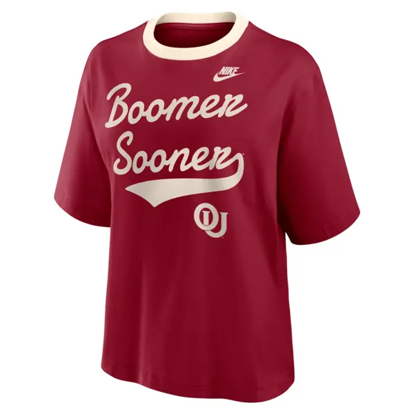 Nike Oklahoma Legacy Fight Song Boxy College T-shirt - Red