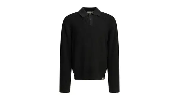 Carhartt Miles Polo Shirt Sweater - Black