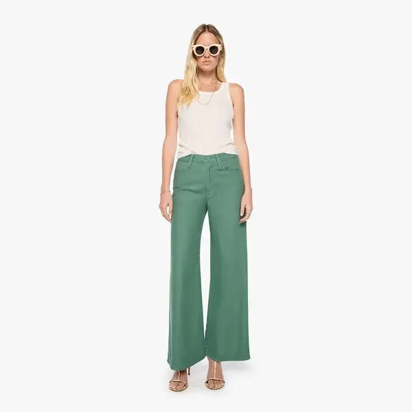 MOTHER The Ditcher Roller Zip Skimp Dark Ivy Pants - Green