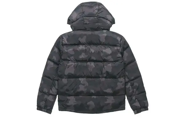 NEW BALANCE Winter Camouflage Down Parka Asia Sizing 'grey Black