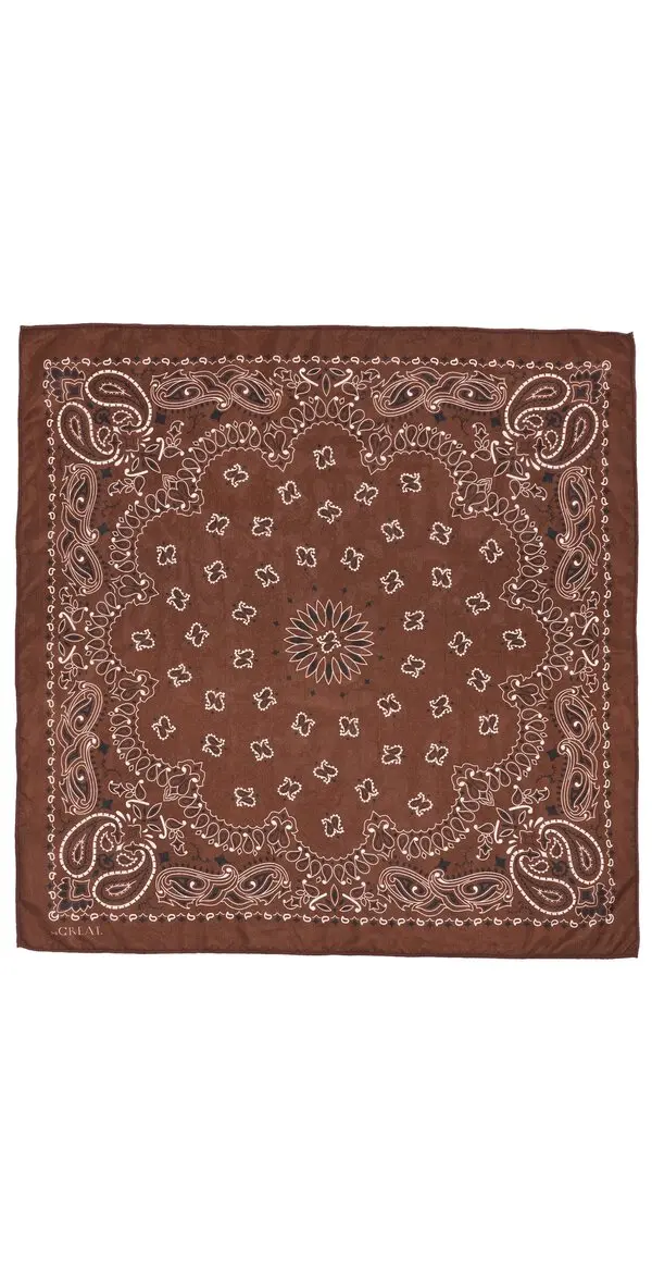 The Great. The Silk Bandana - Chocolate