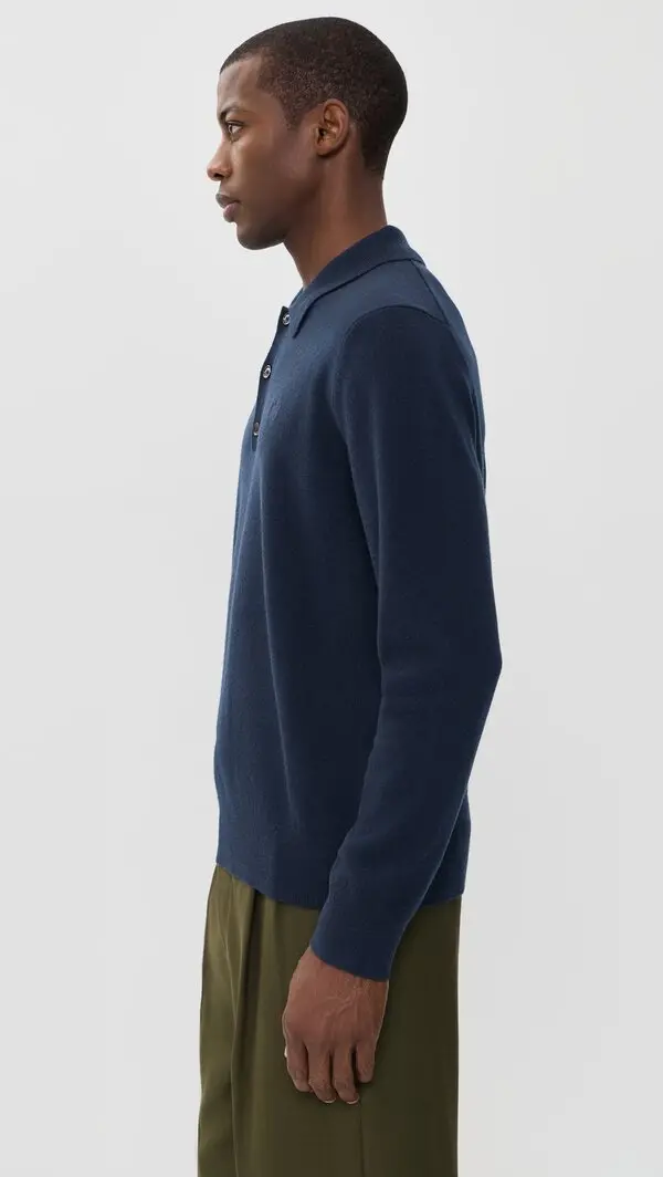 Burberry Carson Luxe Cashmere Polo Sweater